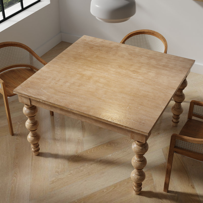 Alcott Hill® Atifa 48'' Solid Wood Square Dining Table & Reviews | Wayfair